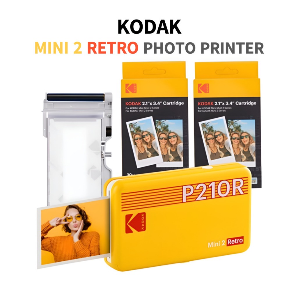 KODAK Mini 2 Retro Photo Printer (P210R) | Shopee Malaysia