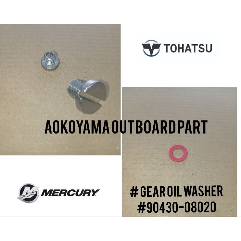 TOHATSU/MERCURY Outboard Screw kaki minyak(Steel) 332-60005 # 2 stroke ...