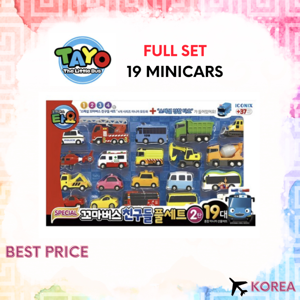 Tayo Minicar Full set (19 minicars) / Toys Tayo the little bus Tayo ... Tayo Minicar Full set (19 minicars) / Toys Tayo the little bus Tayo ...