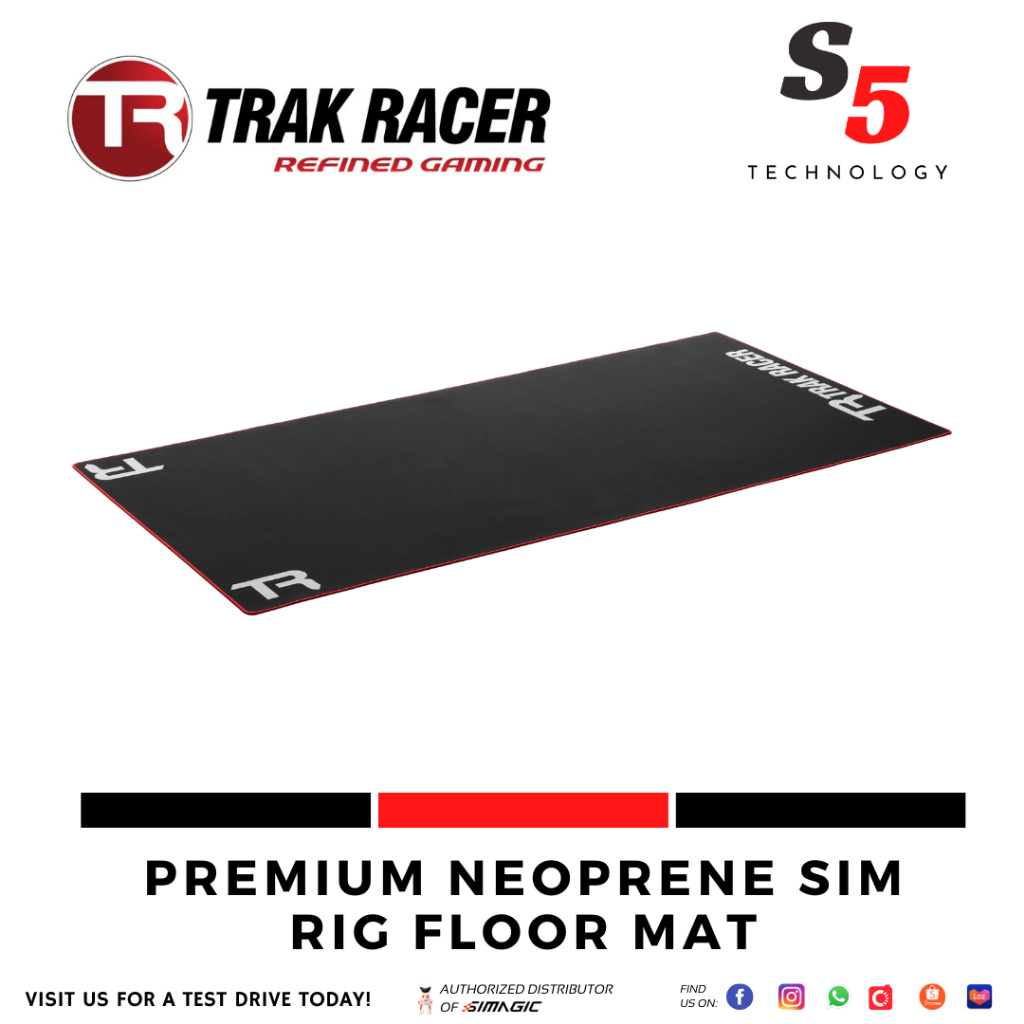 PREMIUM NEOPRENE SIM RIG FLOOR MAT / SIM RIG / SIM RACING CARPET / SIM ...