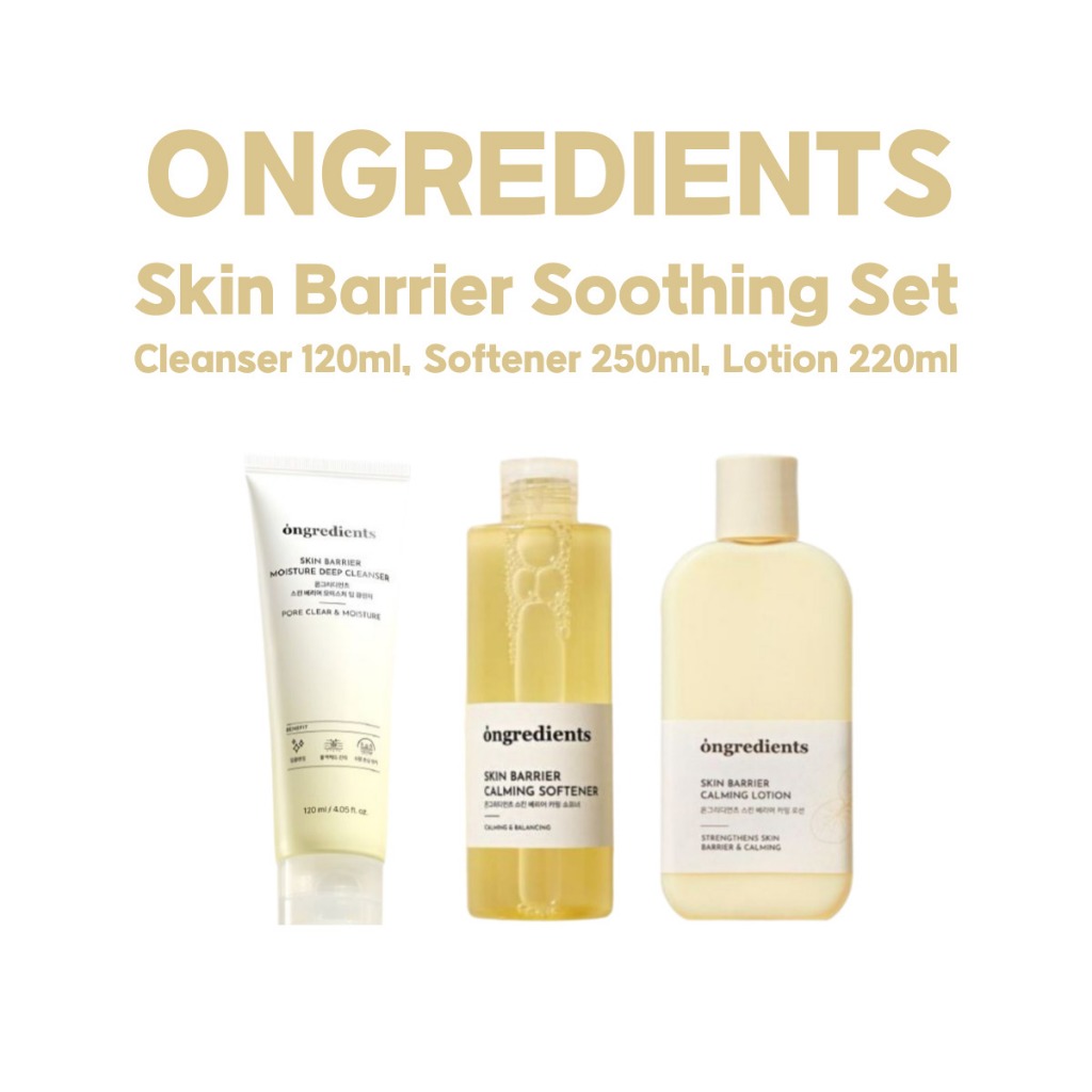 ONGREDIENTS Skin Barrier Soothing Set – Moisture Deep Cleanser, Calming ...