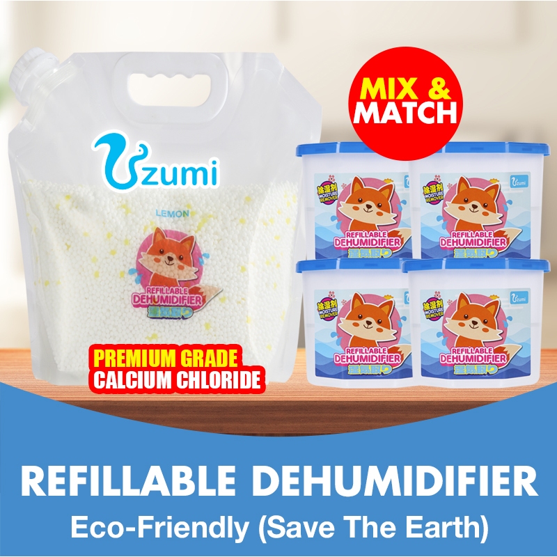 Uzumi Dehumidifier Refill Dehumidifier Moisture Absorber Charcoal Dehumidifier Refillable ...