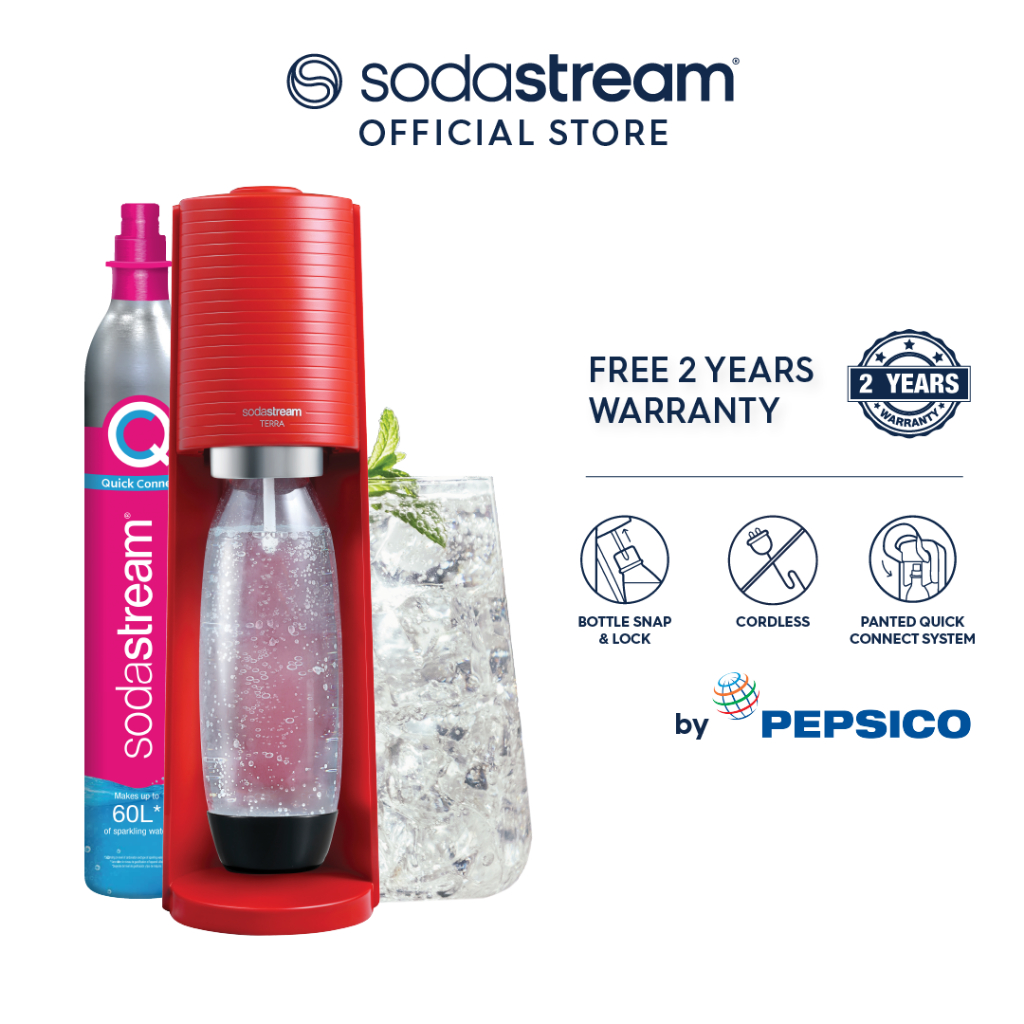 SodaStream Terra Red Sparkling Water Maker | Shopee Malaysia