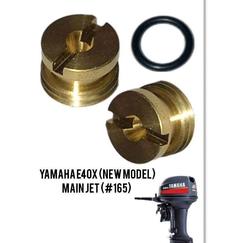 YAMAHA OBM E40X(New model) Main jet #165 66T-1492E # 2 stroke outboard engine part | Shopee Malaysia