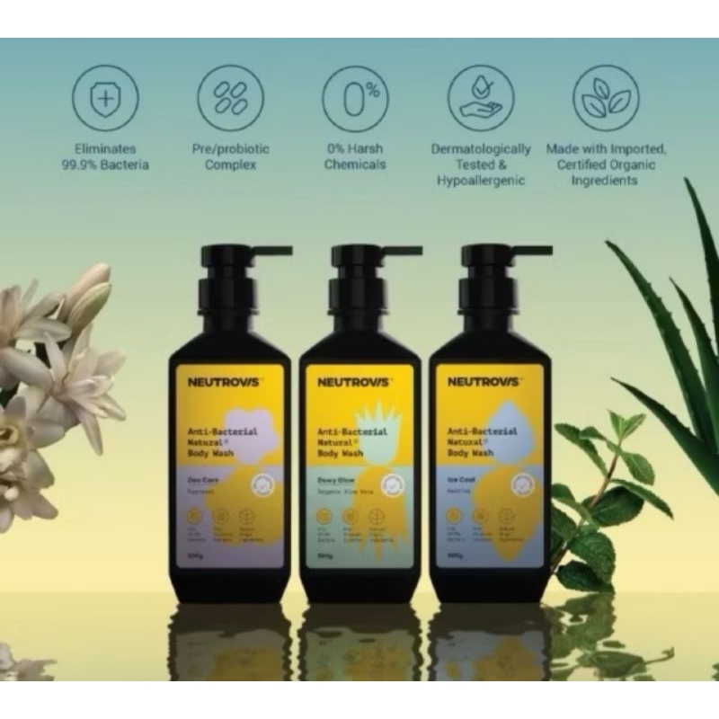 Neutrovis Anti-Bacterial Natural Body Wash 500g | Shopee Malaysia