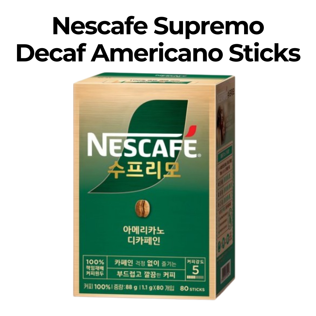 Nescafe Supremo Decaf Americano Sticks - Premium Instant Coffee ...