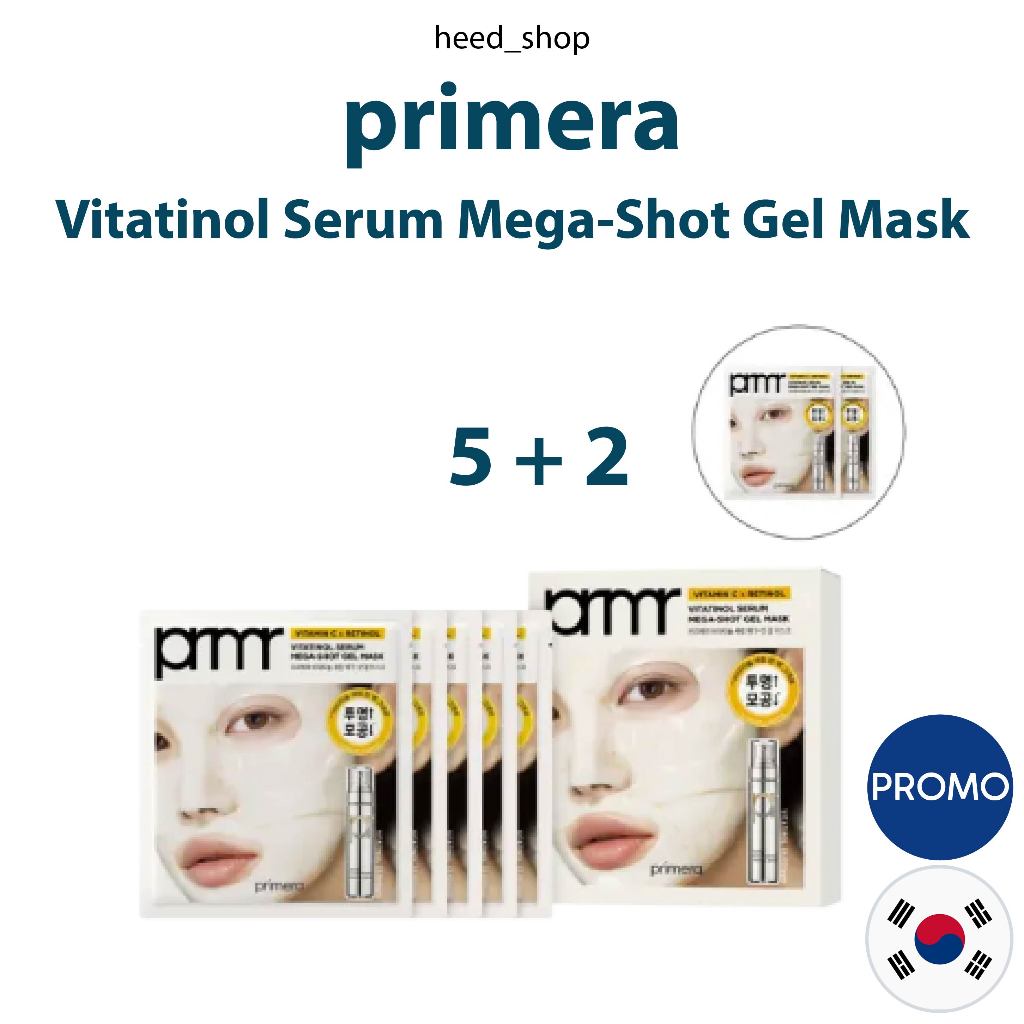 [ PRIMERA ] Vitatinol Serum Mega-Shot Gel Mask ( 5 + 2 ) | Shopee Malaysia