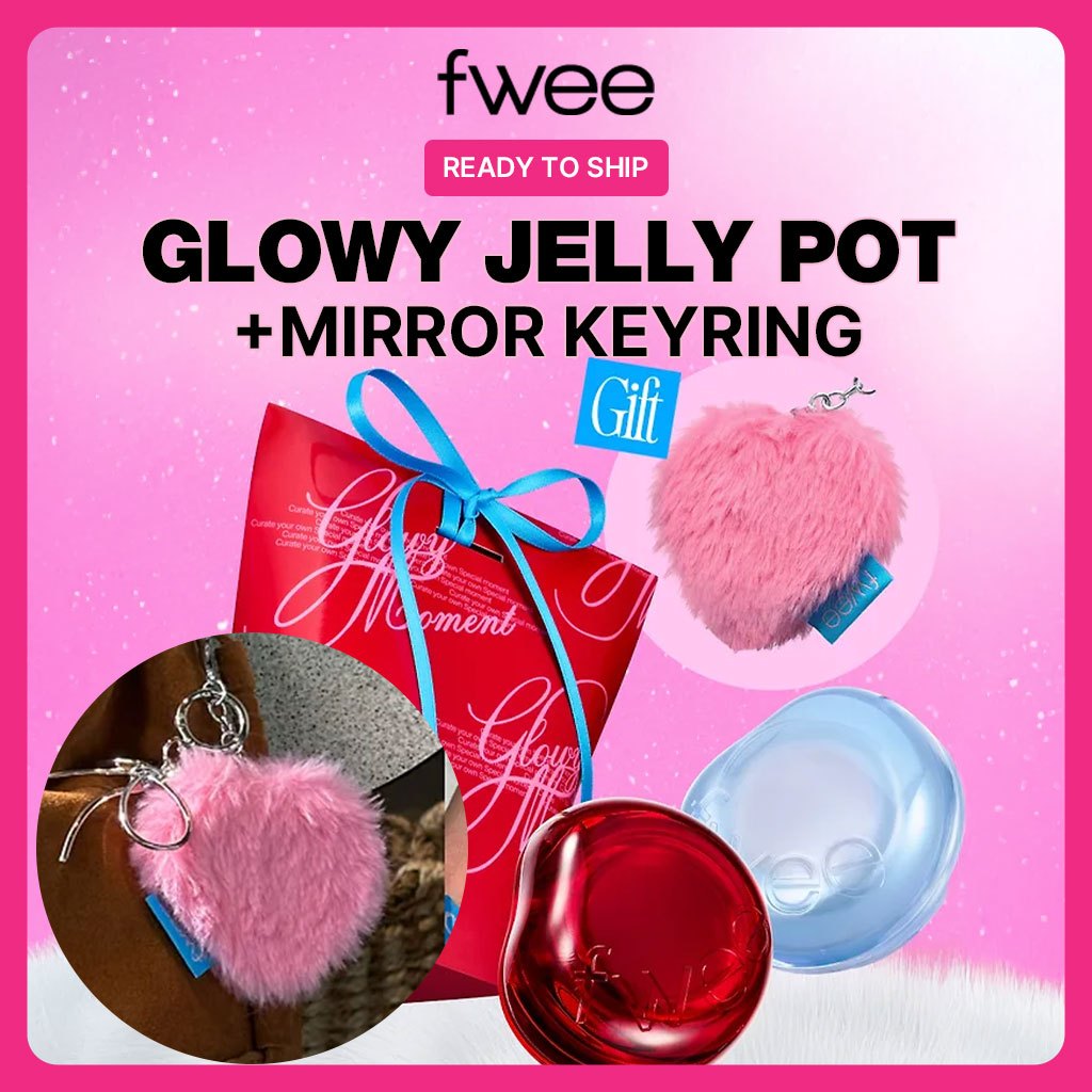[FWEE] Lip&Cheek Glowy Jelly Pot 19 Colors Gift Set Heart Mirror ...