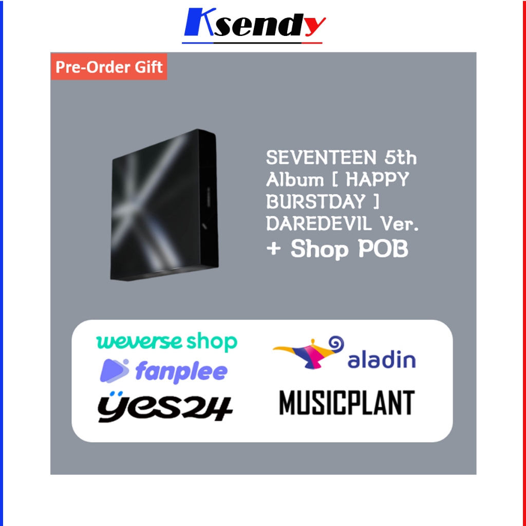SEVENTEEN 5th Album [ HAPPY BURSTDAY ] DAREDEVIL Ver. + POB | Shopee Malaysia