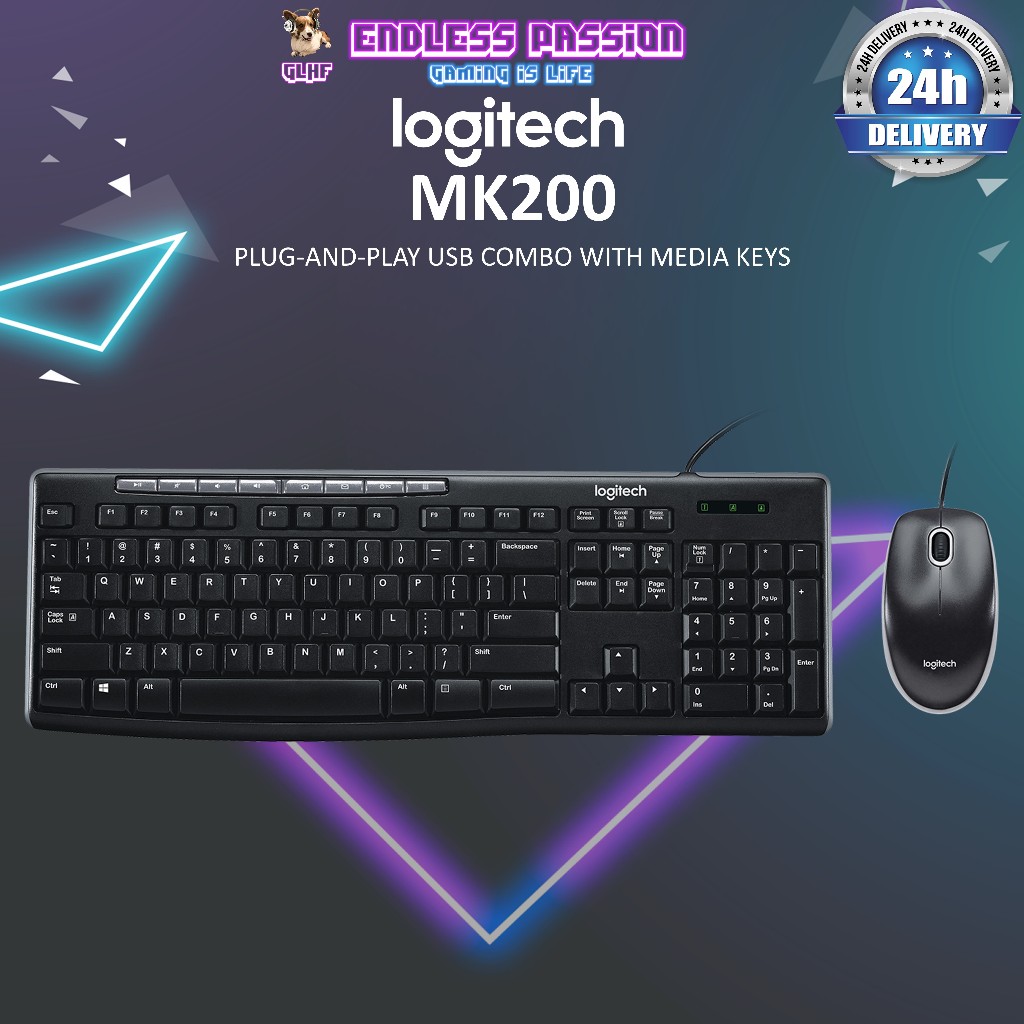 Logitech MK200 Corded Keyboard and Mouse Combo | Shopee Malaysia