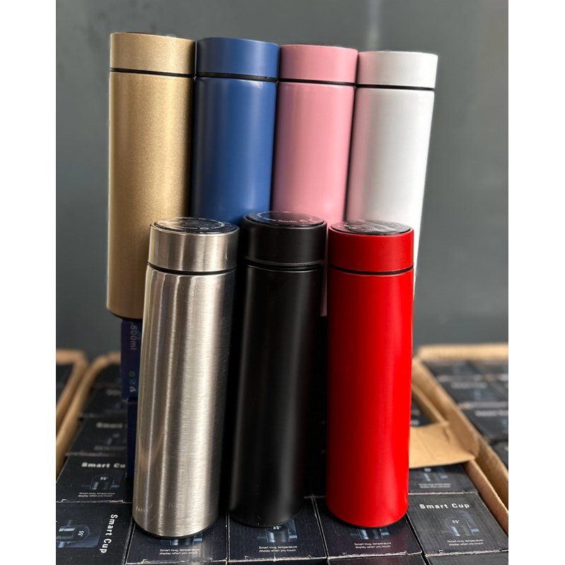 LED Vacuum Steel Thermos 500ML Smart Temperature Display Flask Thermal ...