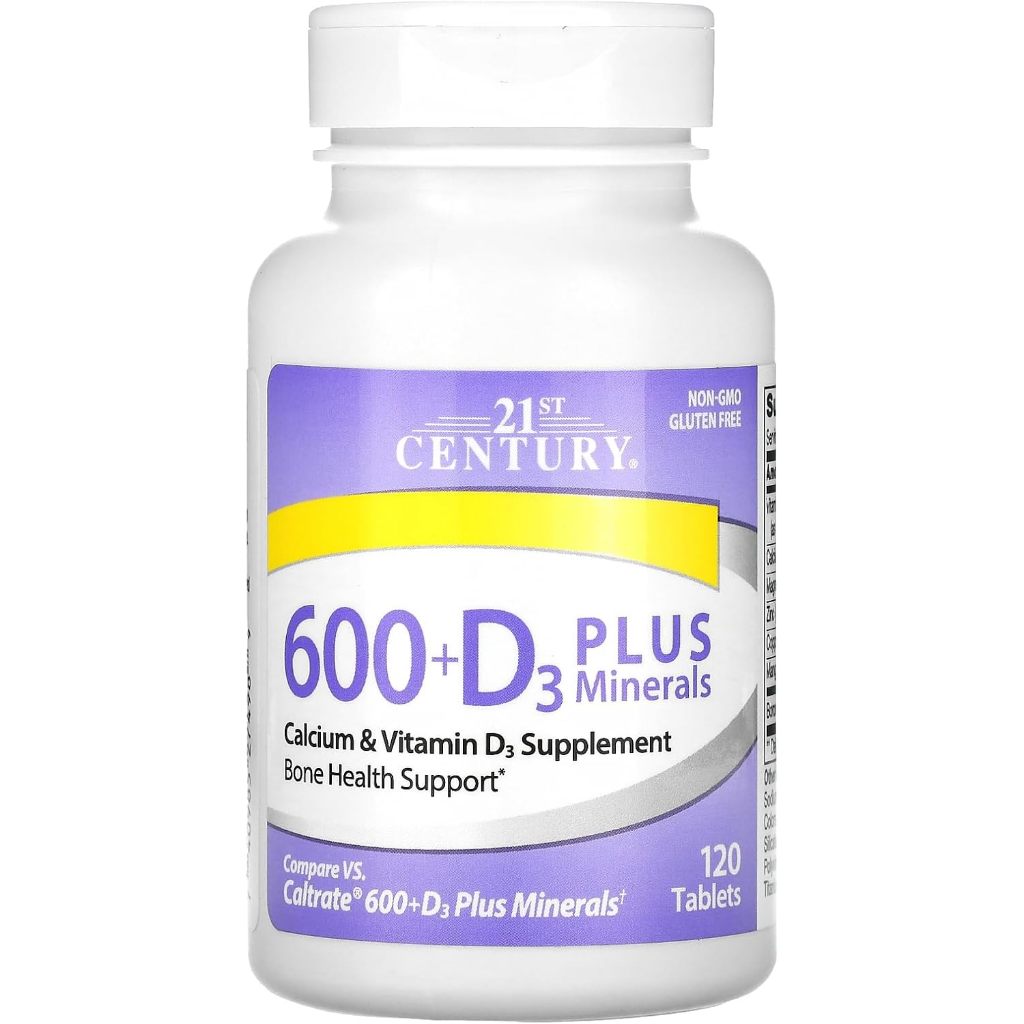 21st Century Calcium 600 Plus D Plus Minerals 120 Tablets | Shopee Malaysia