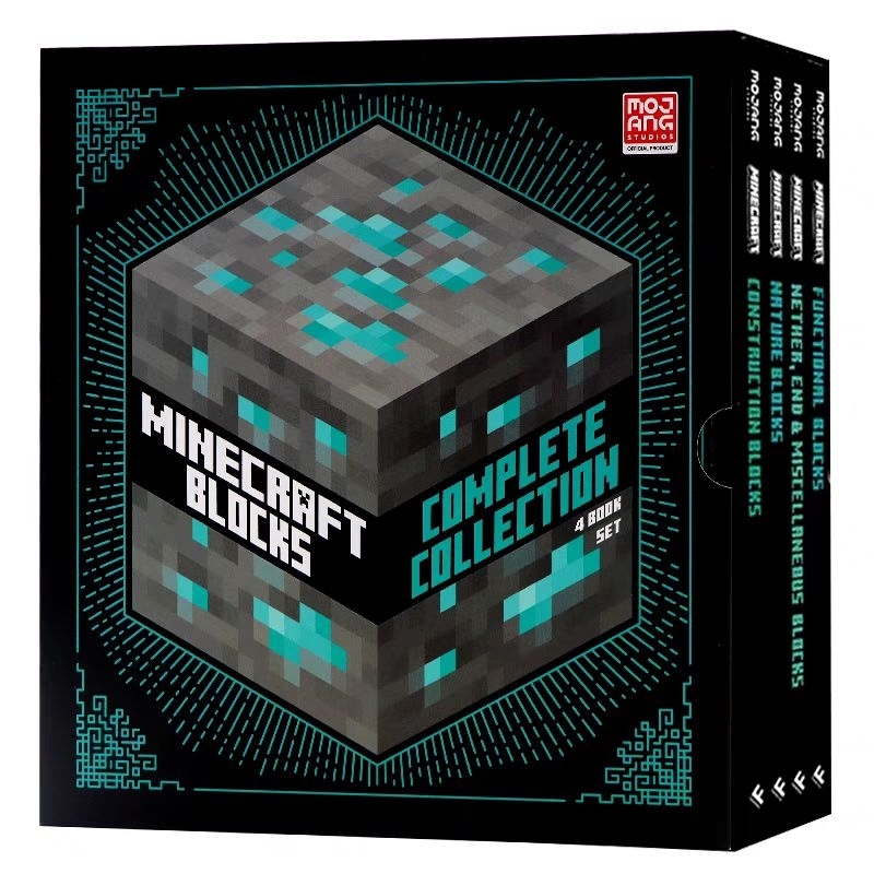 Minecraft Blocks 4-book Slipcase Complete Collection functional blocks ...