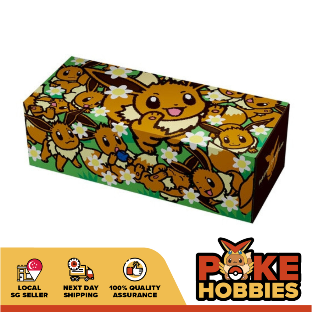 Pokémon TCG: Official Pokémon Center Long Card Box Eevee Collection ...