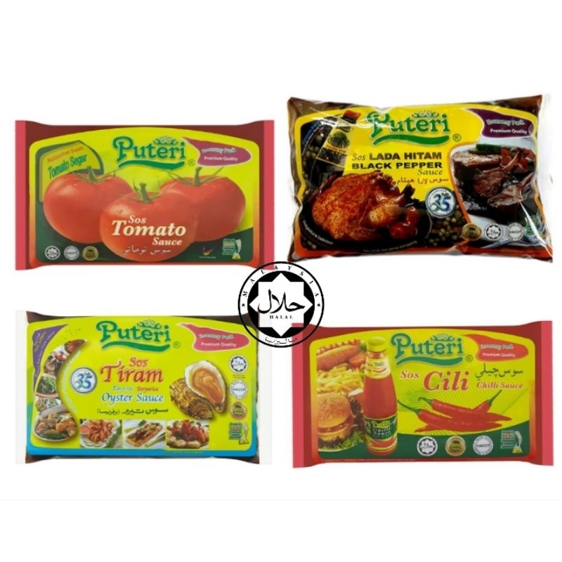 PUTERI Halal Refill Black Pepper Sauce | Tomato Sauce | Cili Sos | Sos ...