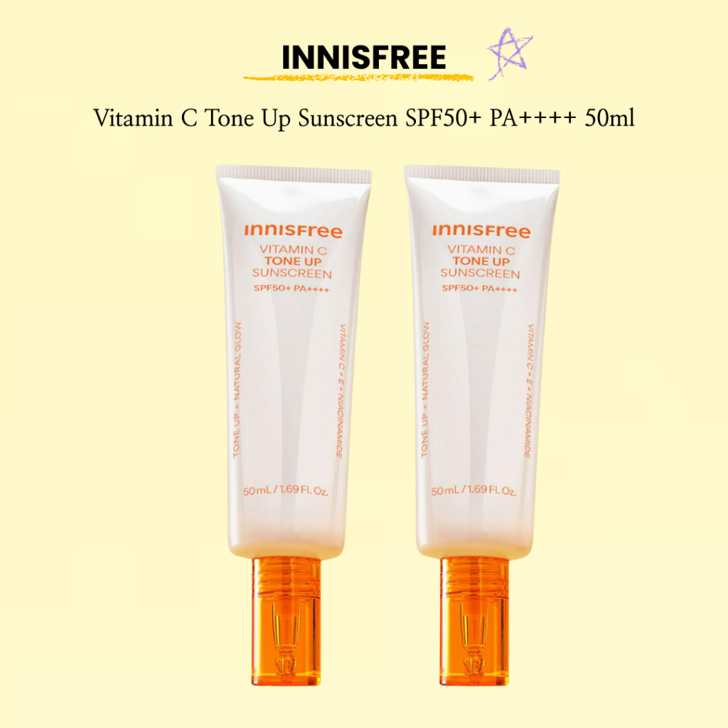 Innisfree Vitamin C Tone Up Sunscreen SPF50+ PA++++ 50ml | Brightening ...