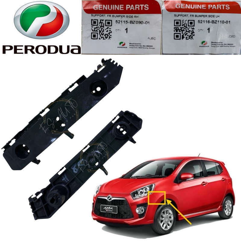 *Perodua Axia 2014-2022 Bumper Side Bracket Clip Front/Depan Bumper ...