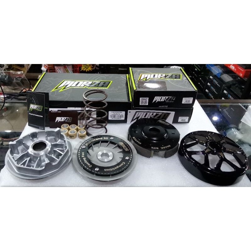 ( MORZA S2 R2 /NCY ) RACING CVT FULL SET PULLEY KIT /CLUTH BELL POWER RACING /SPORT CLUTCH ...