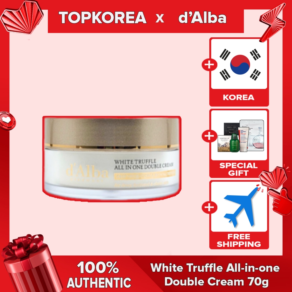 d'Alba 70g White Truffle All-in-one Double Facial Cream TOPKOREA Shipping from korea | Shopee ...