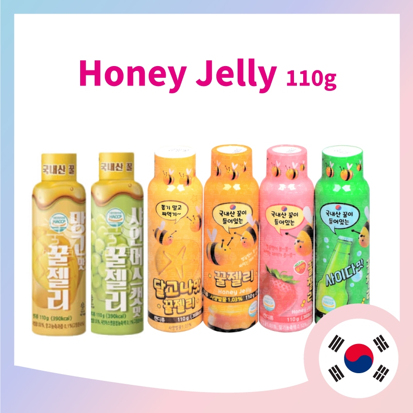 Honey Jelly 110g 6 flavors (tube type) - Original / Strawberry / Sprite ...