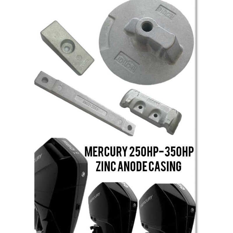 MERCURY 250HP-350HP (Verado 4 Stroke/V8/V6) Zinc Anode casing 76214Q5 ...
