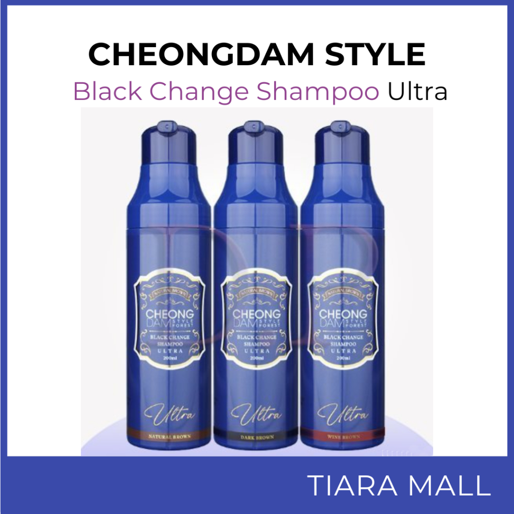[CHEONGDAM STYLE] Forest Black Change Shampoo Ultra 200ml Dark Brown ...