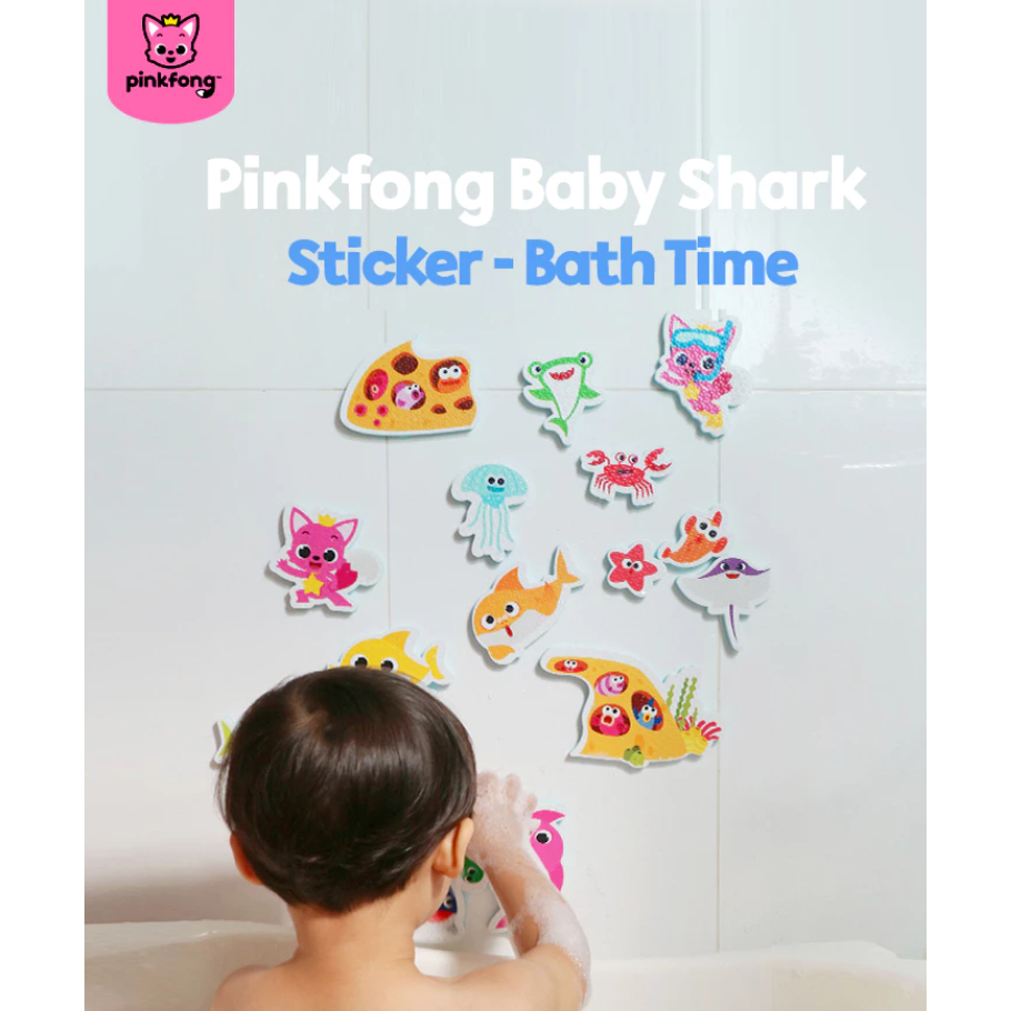 Pinkfong Baby Shark Bath Time Stickers | Shopee Malaysia