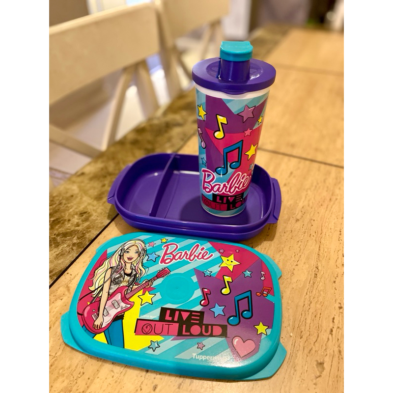 tupperware lunch box barbie(1 set) | Shopee Malaysia