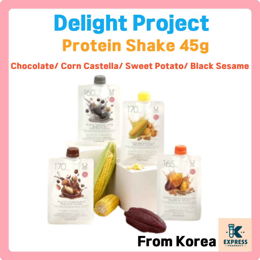 [Delight Project] Protein Shake 45g | Nutty Chocolate, Corn Castella ...