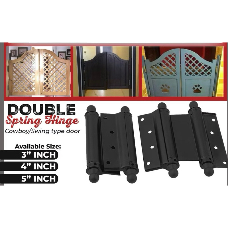 2PCS 3” Mild Steel Cowboy Hinges/ Stainless Steel Cowboy Door Double ...
