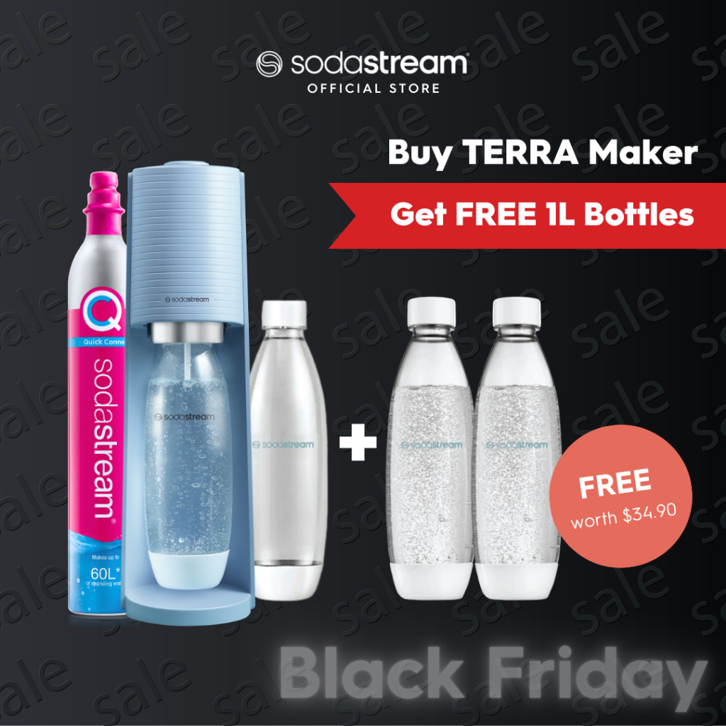 SodaStream Terra Misty Blue Sparkling Water Maker | Shopee Malaysia
