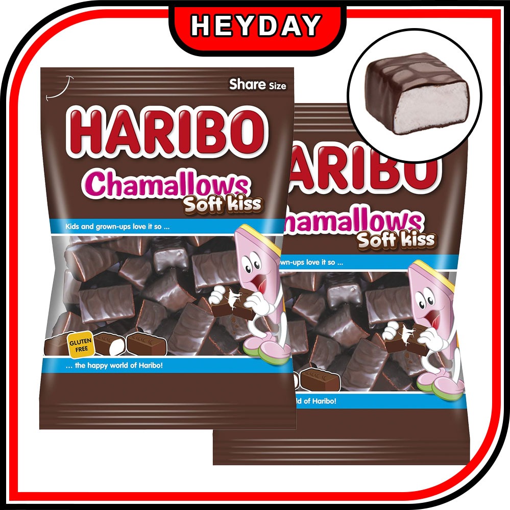 [HARIBO] Chamallows Soft Kiss Chocolate Marshmallow Candy – Gluten-Free ...