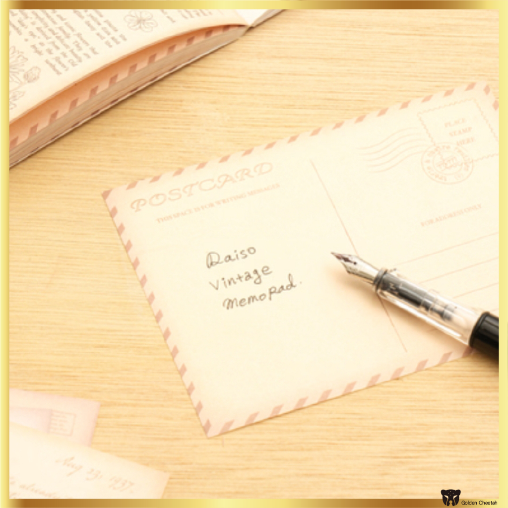 Daiso Korea Vintage Memo Pad 60 Sheets | Shopee Malaysia