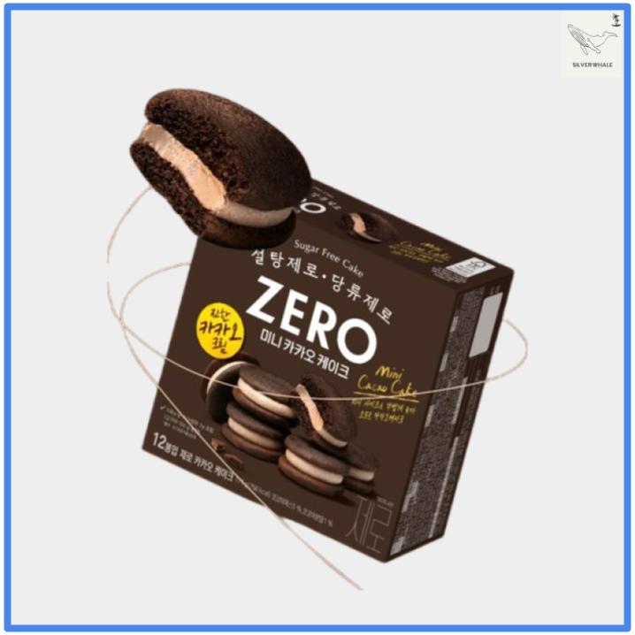 LOTTE Zero Cacao Cake (12pcs / 171g) | No Sugar Added | Korean Guilt ...