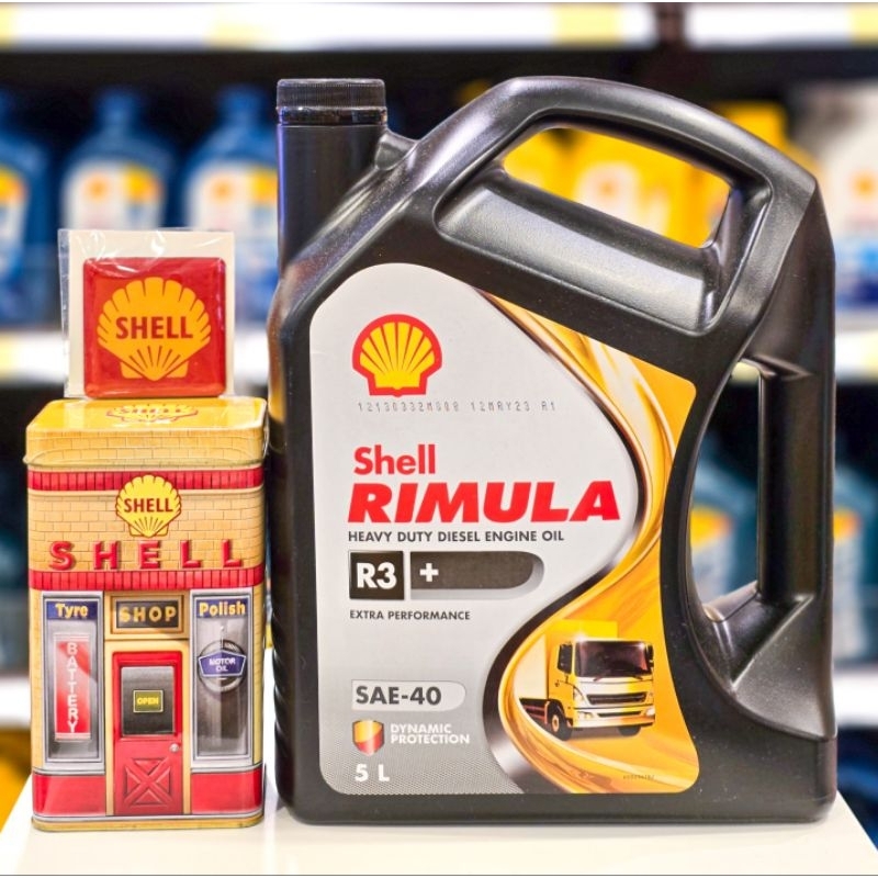 Shell Rimula R3+ SAE-40 5L + FREE Gift | Shopee Malaysia