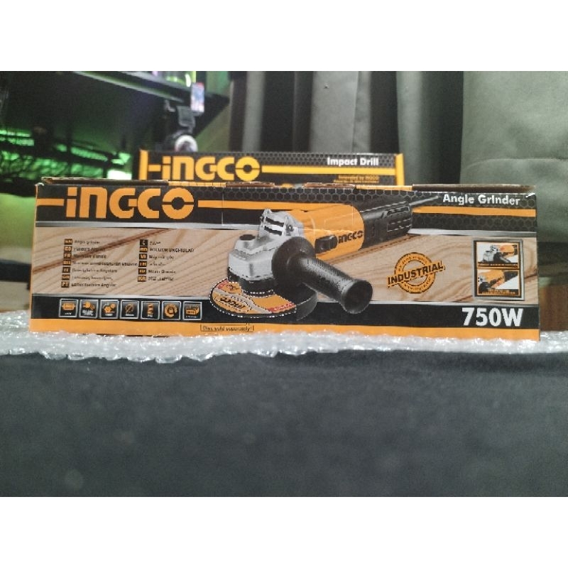 (New) INGCO Angle Grinder 750W | Shopee Malaysia