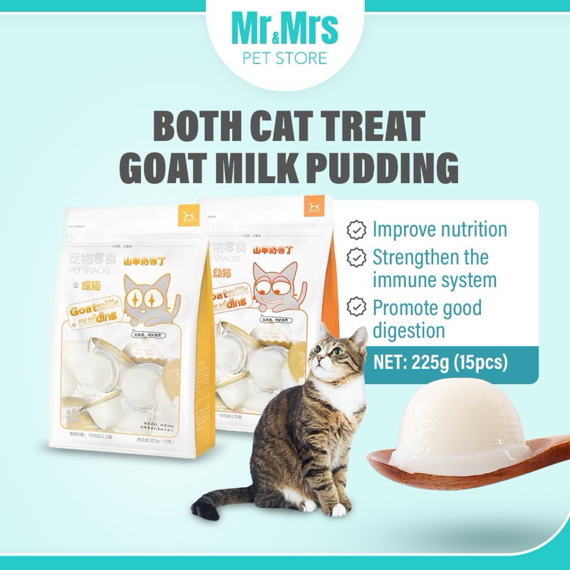 [ 1PC ] BOTH Goat Milk Cat Pudding Cat Treat Cat Snack Cat Food 15G ...
