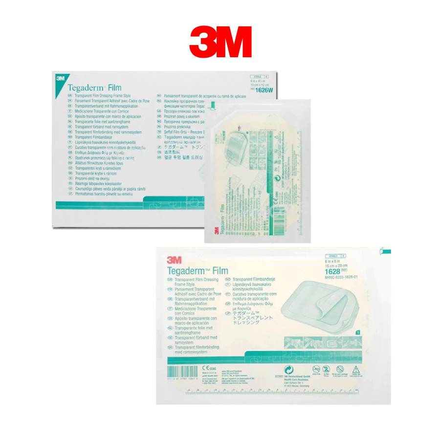 [3M] Tegaderm Transparent Film Dressing 4 types 1626W 1628W Waterproof ...