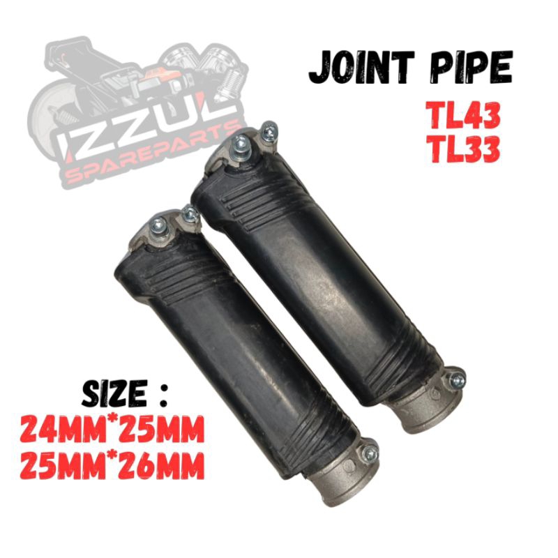 JOINT PIPE STICK FLEXIBLE HOSE WITH RUBBER MESIN RUMPUT TL43 TL33 24MM ...