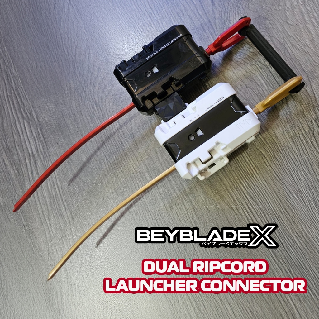 Beyblade X Dual Launcher & String / Ripcord Connector + Varies Degree ...