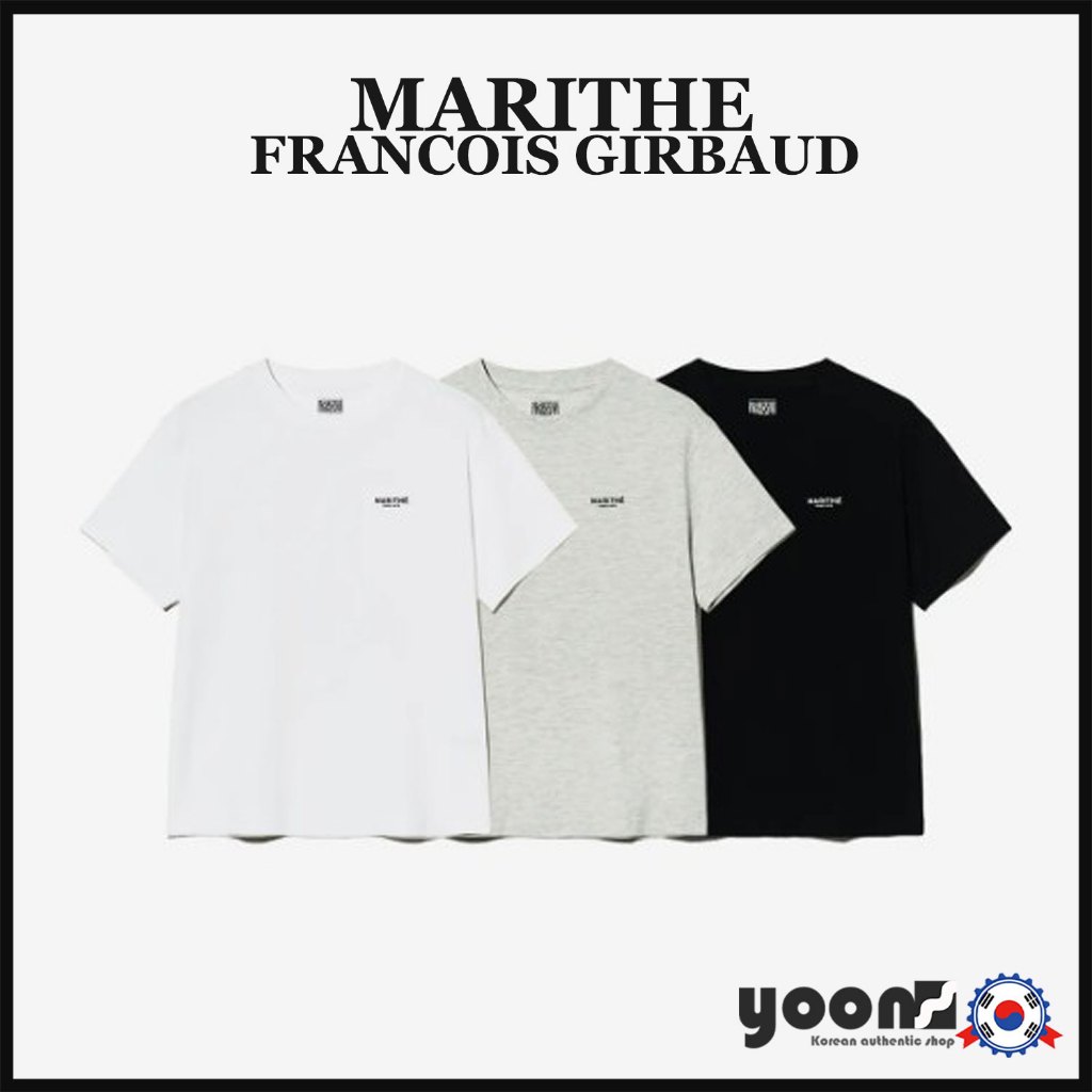 [MARITHE FRANCOIS GIRBAUD] 3PACK SMALL REGULAR LOGO TEE mix_From Korea | Shopee Malaysia