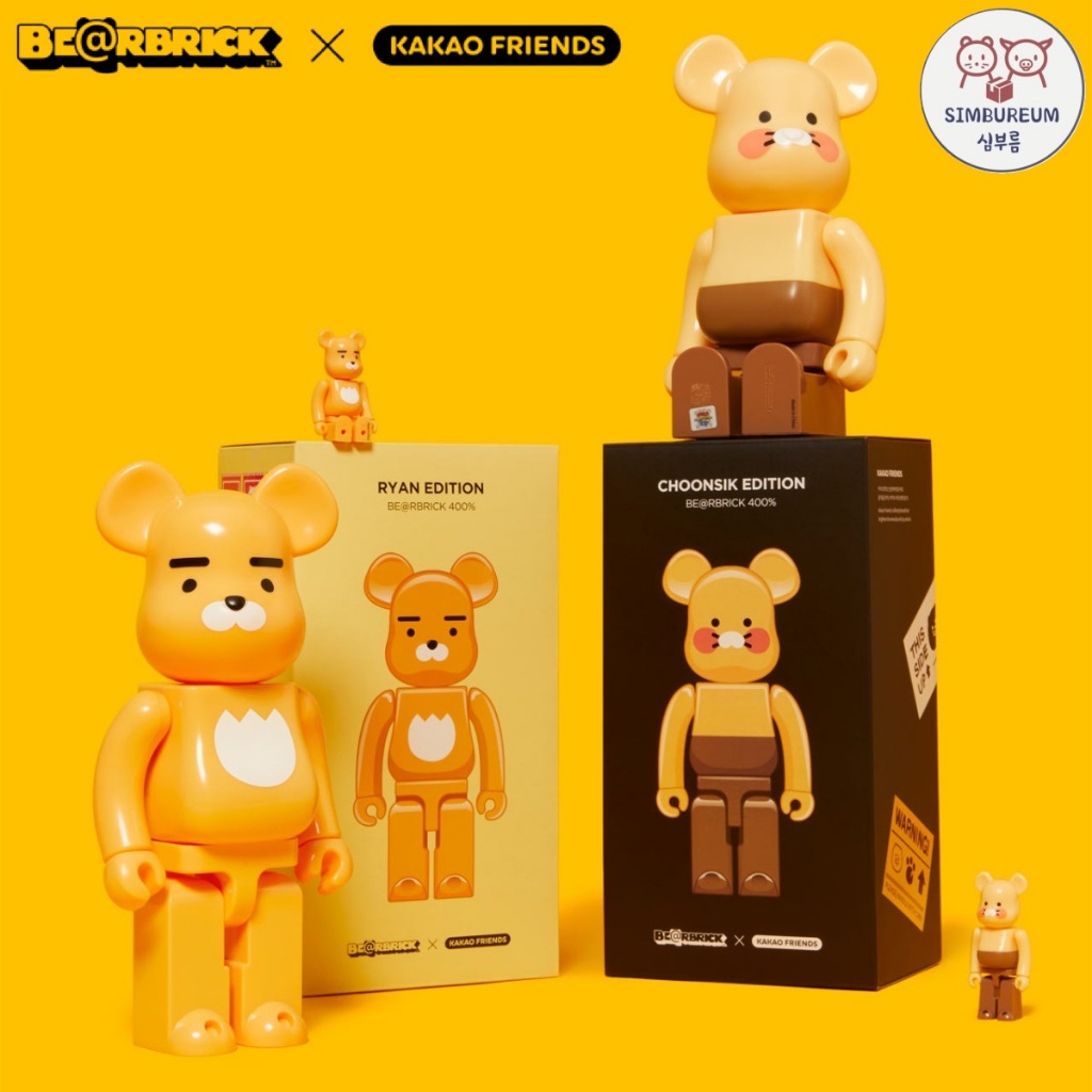 [Kakao friends x BE@RBRICK Collaboration] Korea Ryan Choonsik Bearbrick 400% Figure | Shopee ...