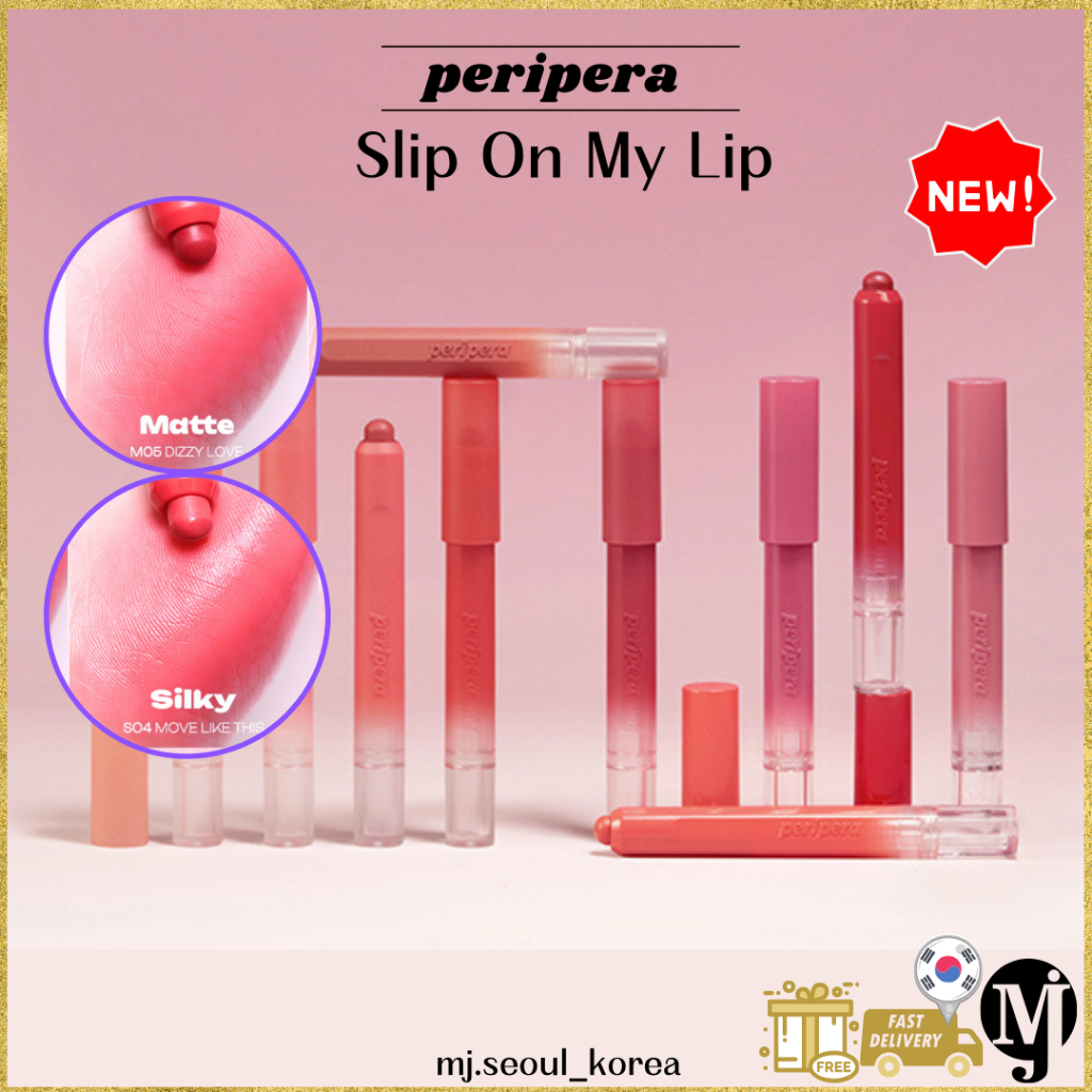 peripera Slip On My Lip tint Matte Silky 10colors | Shopee Malaysia