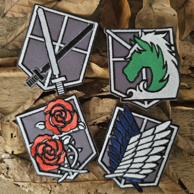 ATTACK ON TITAN Anime Embroidery Patches (Ready Stock) | Shopee Malaysia
