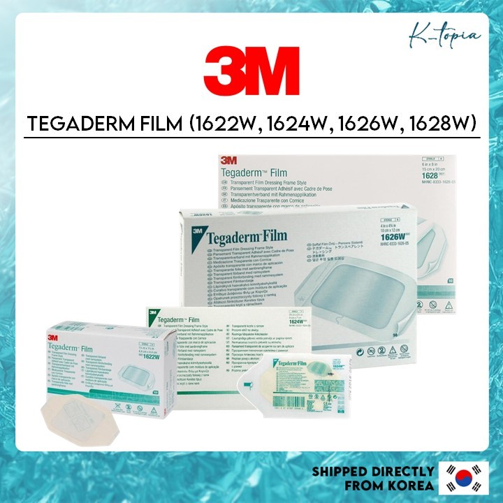 [3M] 3M Tegaderm Film Dressing Waterproof Dressing Bands ( 1622w 1624w ...