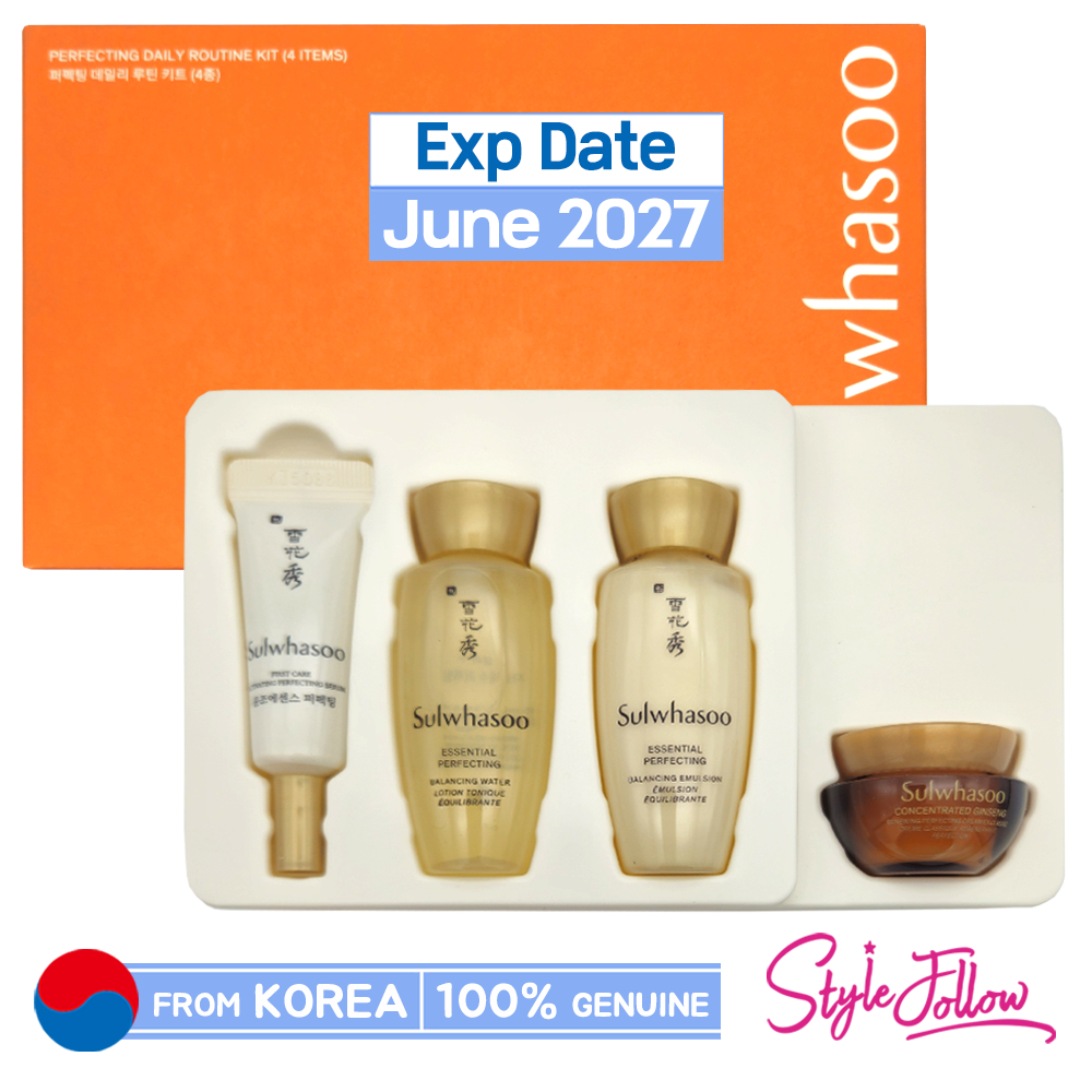 [SULWHASOO] Perfecting Daily Routine Kit (Include 4 items) | Shopee ...