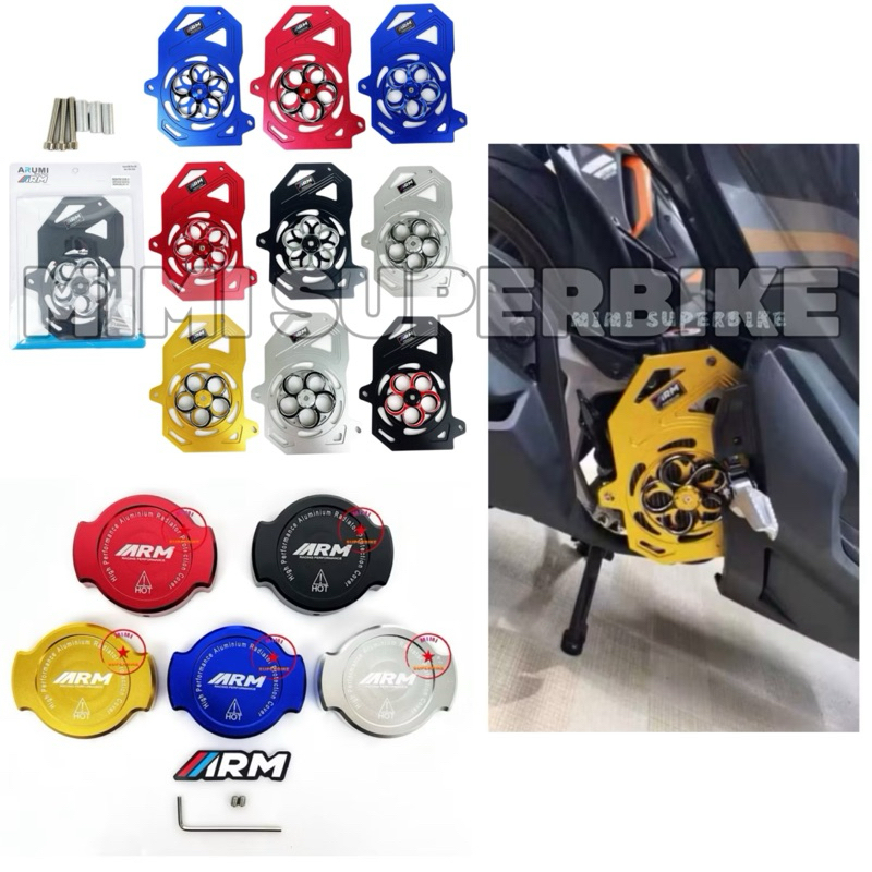 ORI ARUMI HONDA VARIO160 ADV160 PCX160 RADIATOR COVER CNC WITH FAN ADV ...