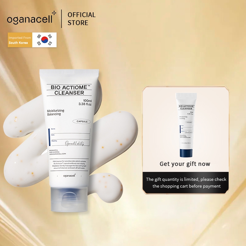 OGANACELL Bio Actiome Gentle Facial Cleanser Lactic Acid Hydrating ...