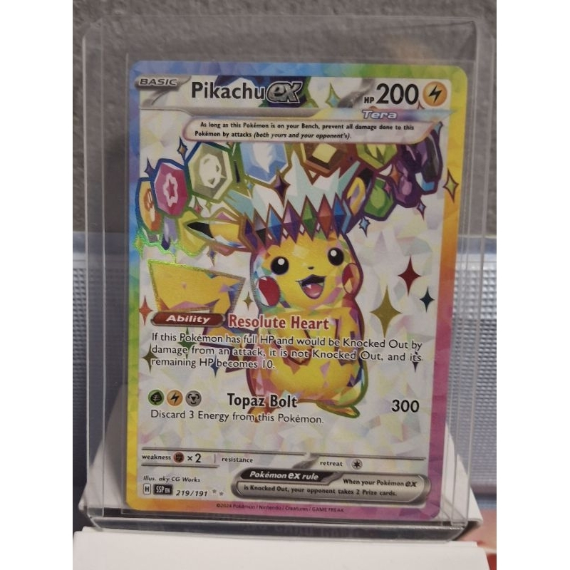 Pikachu ex (FA)- 219/191 [ Surging Sparks ] | Shopee Malaysia