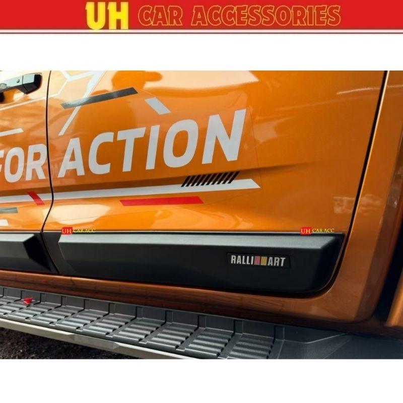 MITSUBISHI TRITON 2025 2026 DOOR SIDE CLADDING PANEL PROTECTOR COVER ...